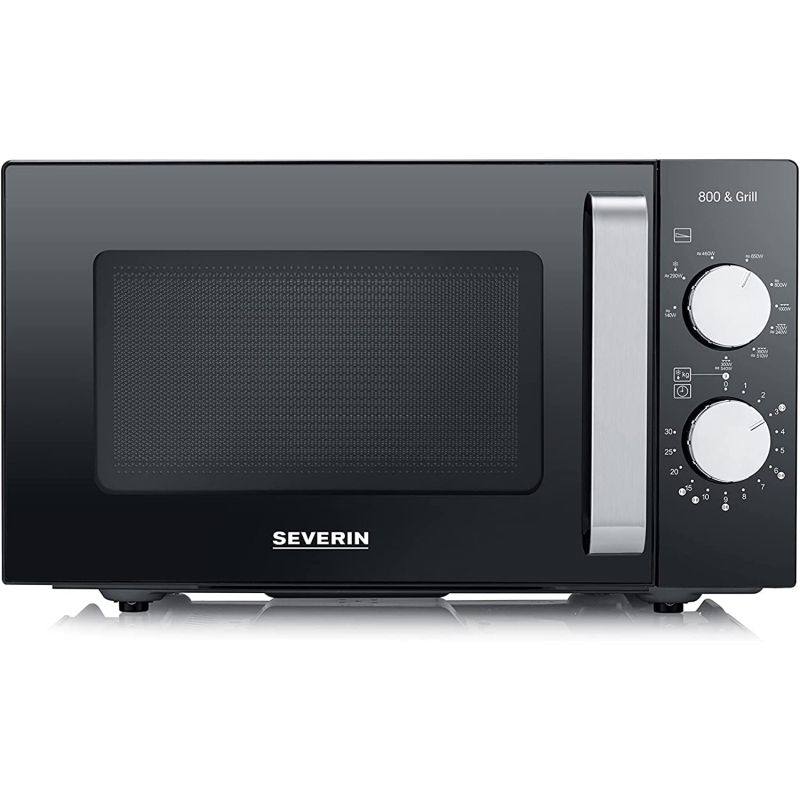 Severin Mw7762 Forno A Microonde Nero 20 Lt Con Grill Nero