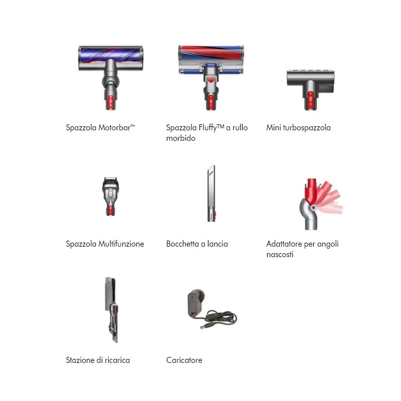 DYSON V10 ABSOLUTE SCOPA ELETTRICA RICARICABILE CAPIENZA 0.8LT - 448883-01